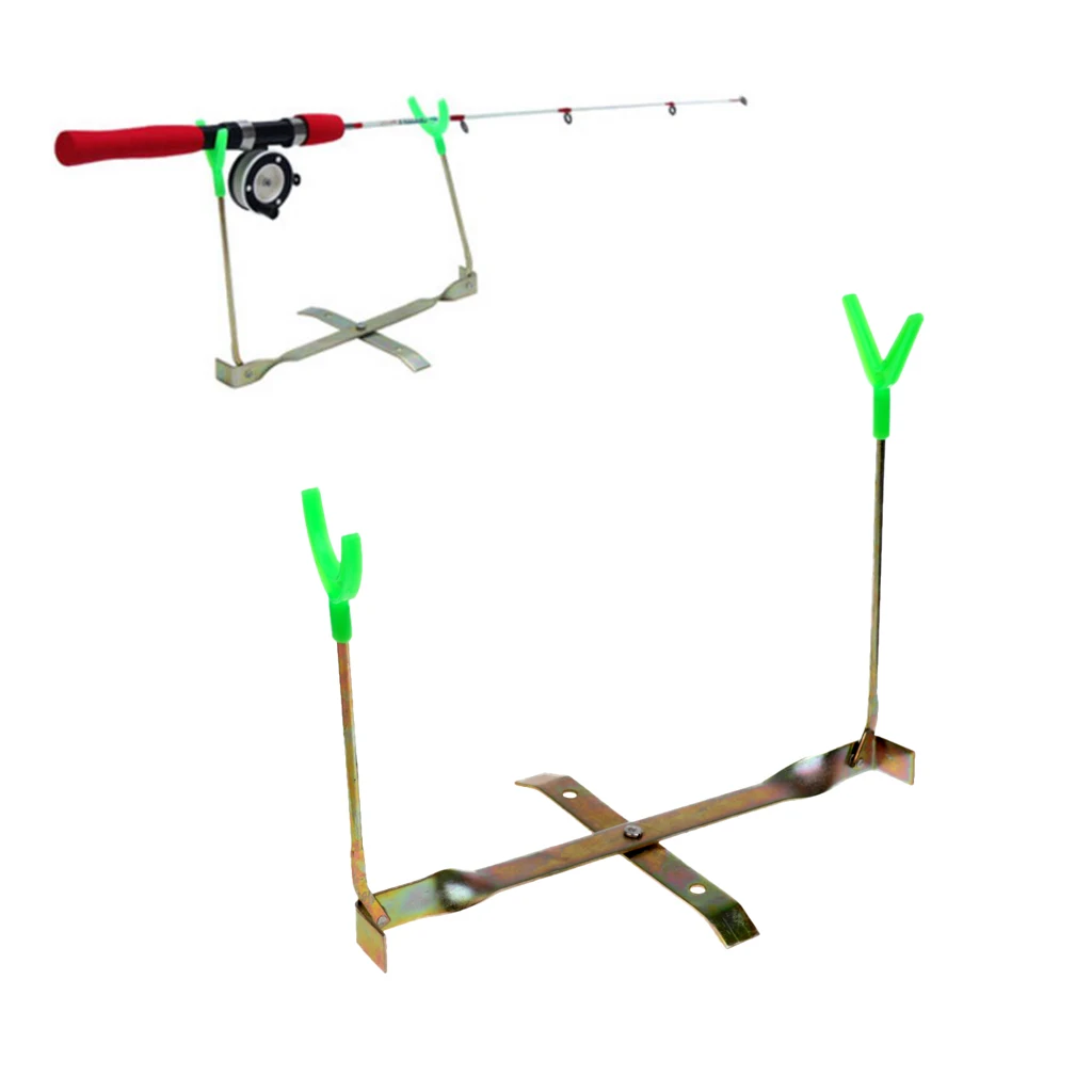 Outdoor-Ice-Fishing-Rod-Dual-Holder-Rack-360-Rotatable-Y-Shaped-Rod ...