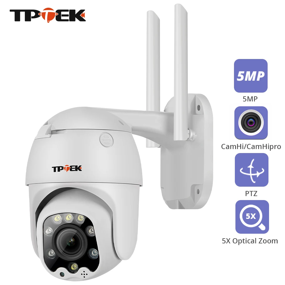 Wifi PTZ IP Camera 5MP 5X Optical Zoom Wi-Fi Security Outdoor CCTV ...