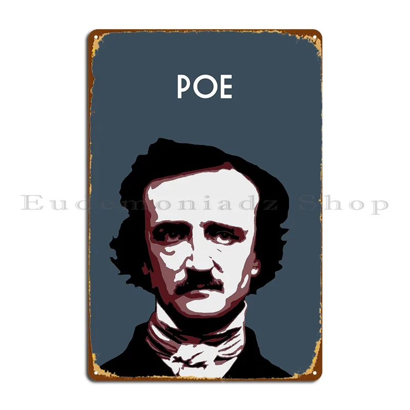 Edgar-Allan-Poe-Metal-Plaque-Poster-Wall-Cave-Mural-Customized-Garage ...
