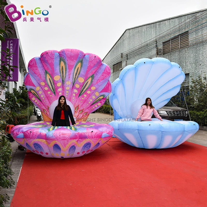 3m In Diameter Inflatable Clam With Pearl Giant Colorful Sea Shell ...