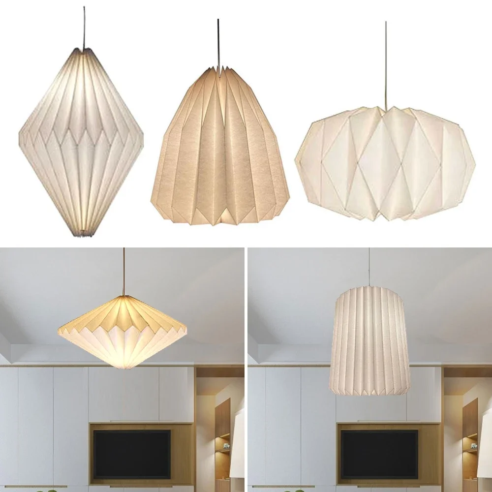 Nordic-Paper-Lampshade-Creative-Paper-Origami-Lantern-Shade-Foldable ...