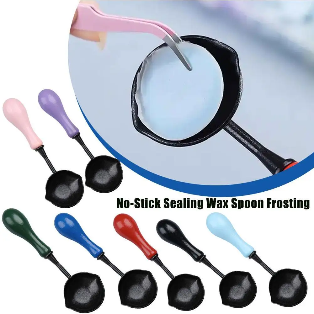 Vintage-Wax-Seal-Stamps-Spoon-Non-Stick-Spoons-Fire-Paint-Wax-Particle ...