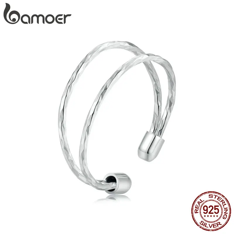 BAMOER-925-Sterling-Silver-Multi-Layer-Ring-for-Women-Open-Adjustable ...
