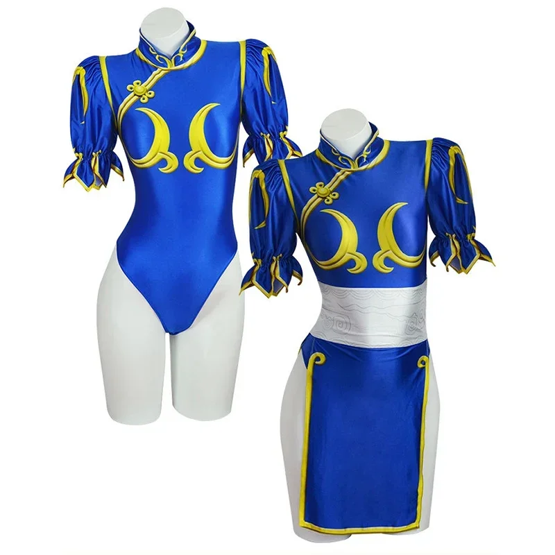 Chun-Li-Cosplay-Dress-Costume-Game-SF-Chunli-Role-Play-Blue-Qipao ...