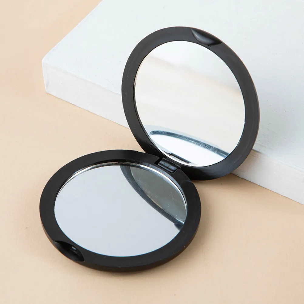 10x Magnification Folding Portable Compact Makeup Mirror Small Handheld ...