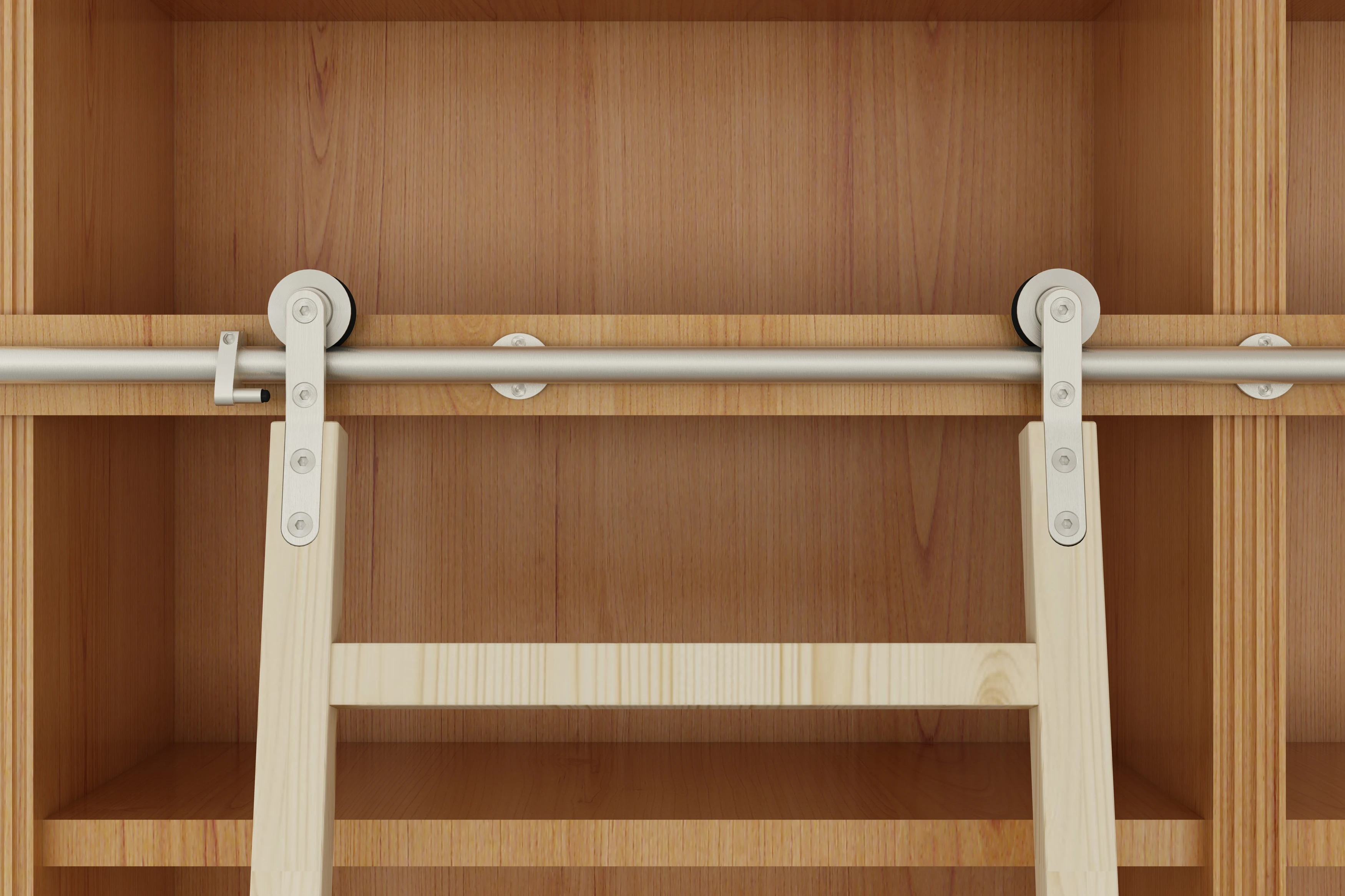 2m-Stainless-Steel-sliding-ladder-library-loft-ladder-sliding-ladder ...