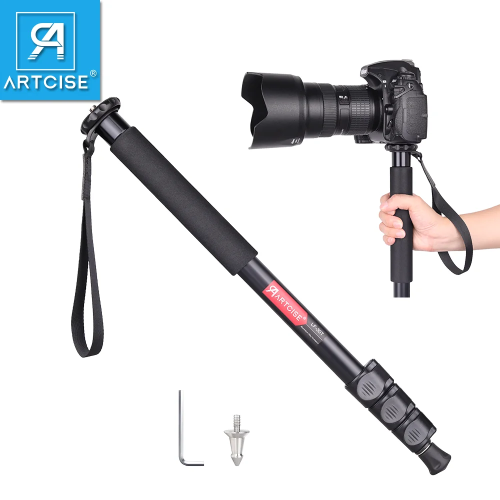 ARTCISE LF-30T 156cm Aluminium Monopod Tripod Stand For DSLR Camera 4 ...
