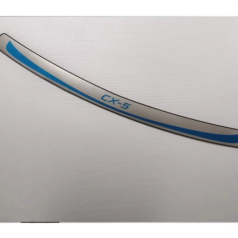 stainless steel Rear Bumper Protector Sill Trunk Tread Plate cover Trim ...