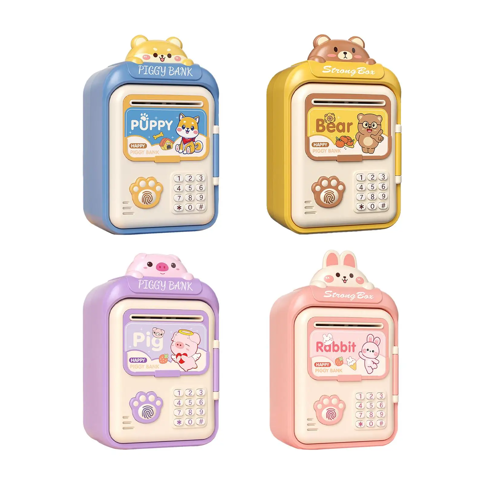 Electric-ATM-Money-Bank-Automatic-Roll-Cash-Security-Box-Kids-Piggy ...