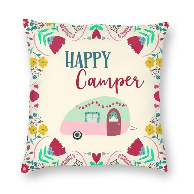 Happy-Camper-Van-Life-Cushion-Covers-Sofa-Polyester-Pillowcover ...