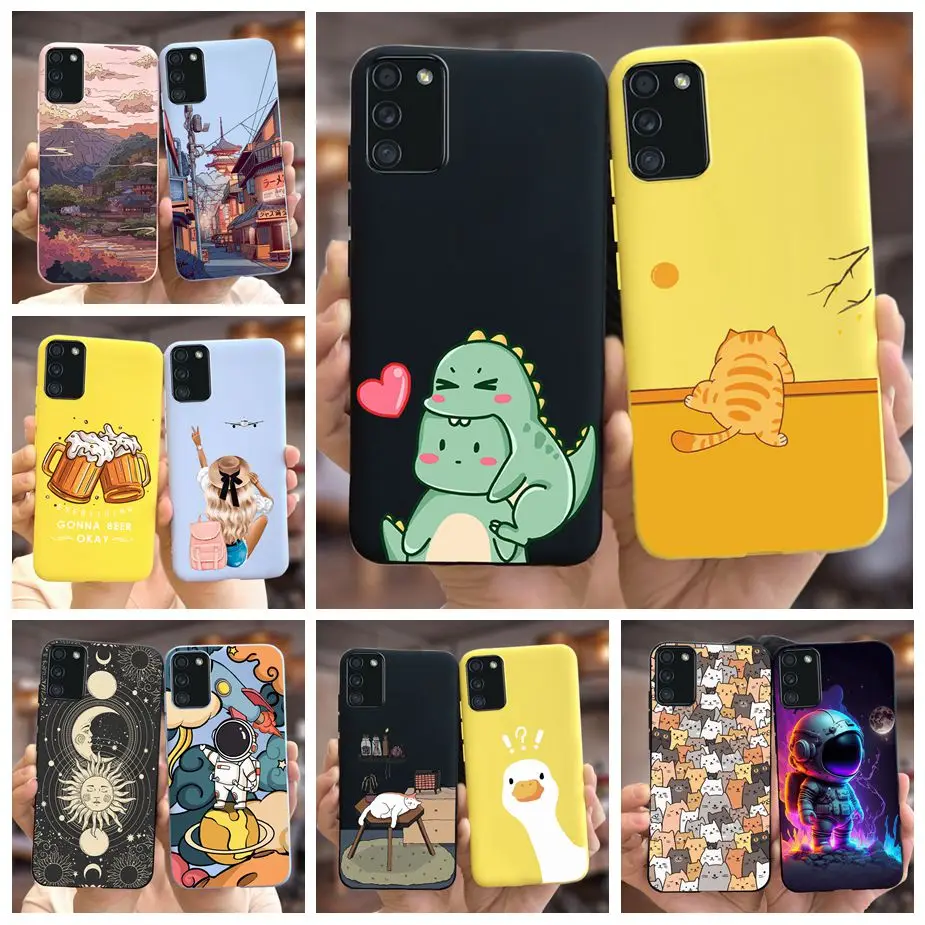For-Samsung-Galaxy-A02s-Case-M02s-Cute-Fashion-Cartoon-Cover-Soft ...
