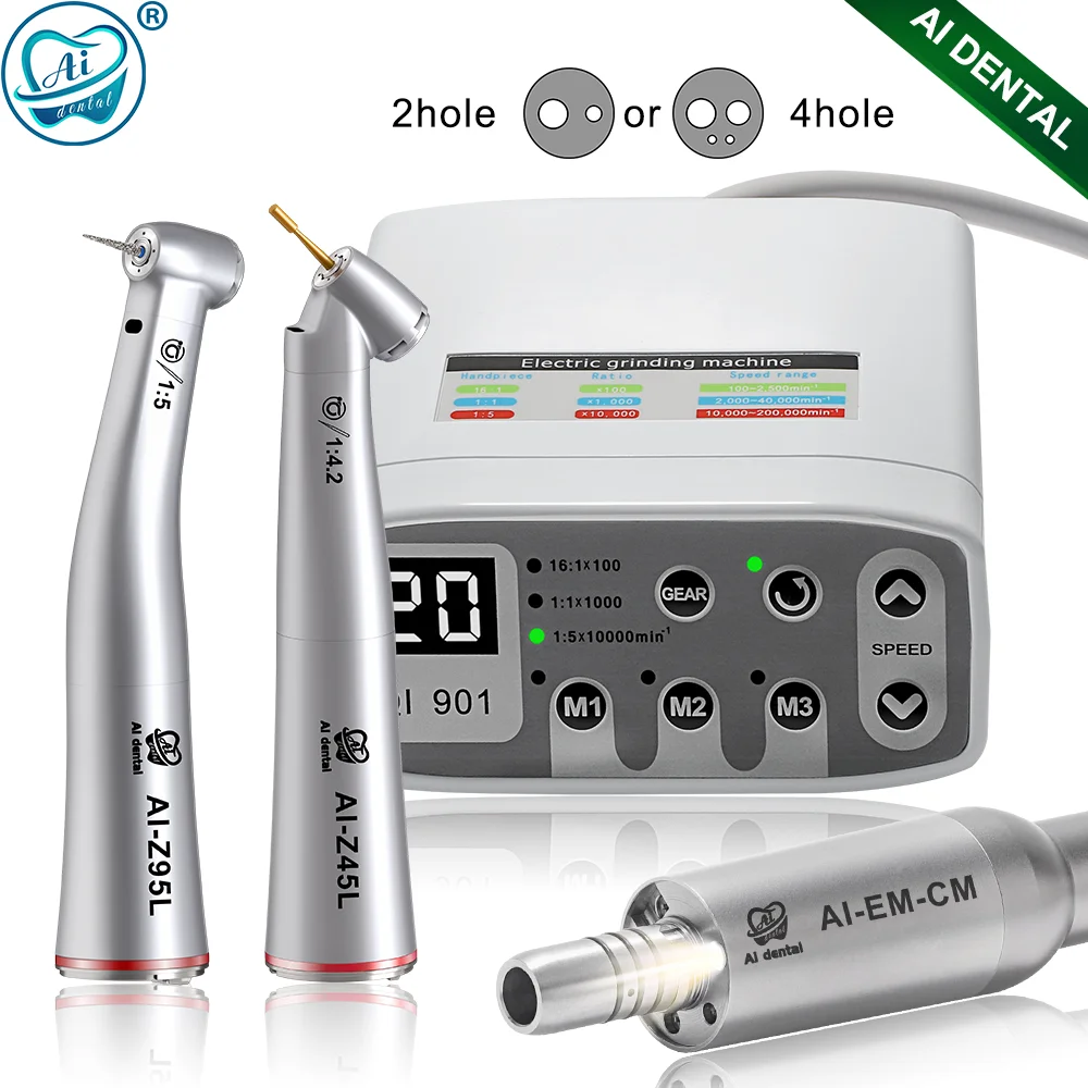 AI-EM-CM Electric Micromotor LED Kit with Z95L Increasing Handpiece 1:4 ...