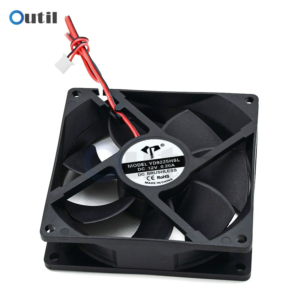 5v 12v 24v 48v 9225 12025 manga/bola ventilador de refrigeração 92mm ...