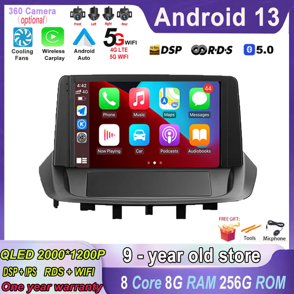 for-Renault-Fluence-1-2008-2017-Car-Radio-Carplay-Player-Android-13 ...
