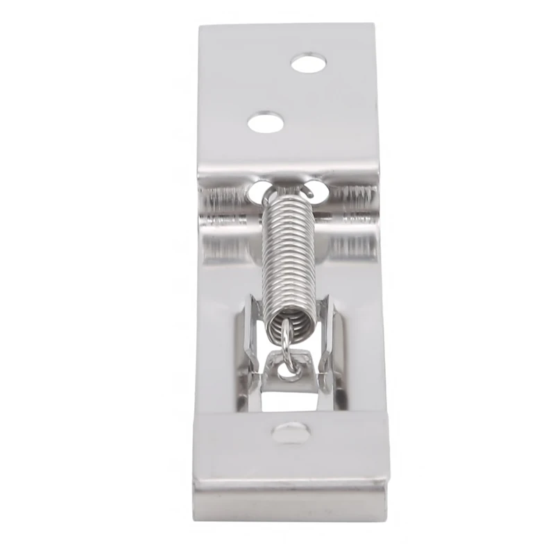 2-PCS-Rectangular-Car-License-Plate-Spring-Loaded-Stainless-Steel ...