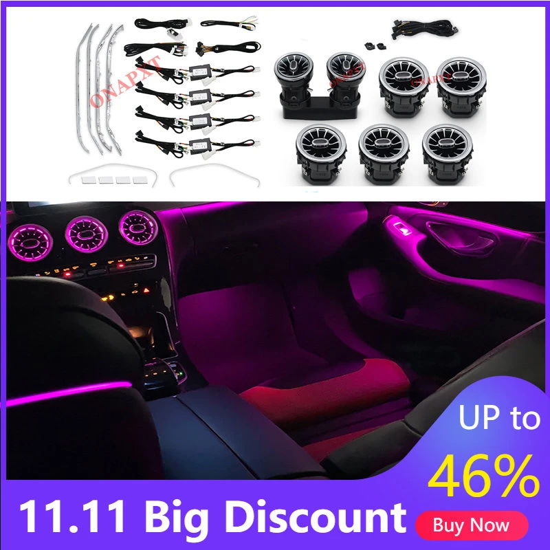 Led For Benz C W205 GLC X253 Coupe For AMG Car Decorative Nozzle Air ...