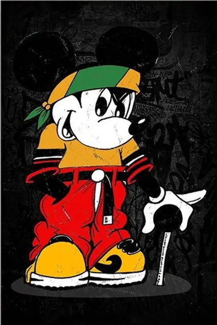 Mickey Mouse Cholo In Color