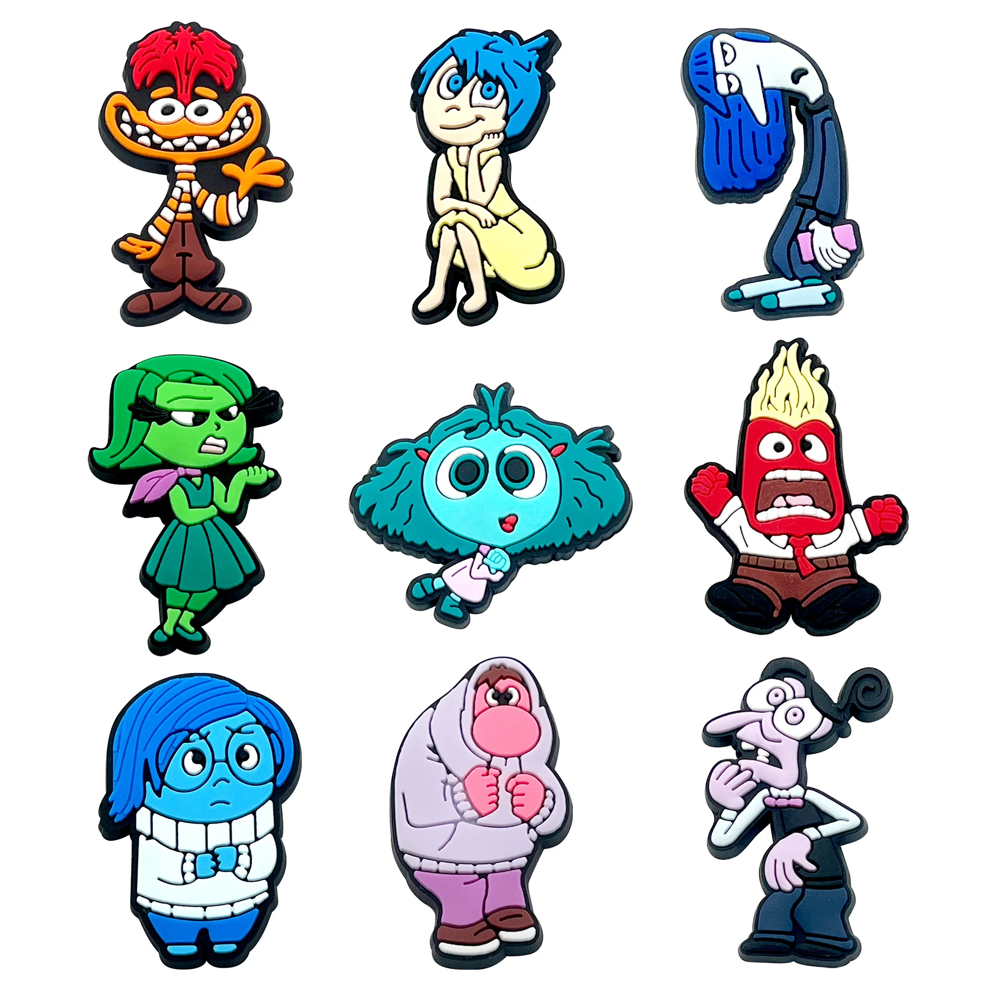 9-100PCS Disney Inside Out Joy Anger Shoe Charm variou Mix Wholesale ...
