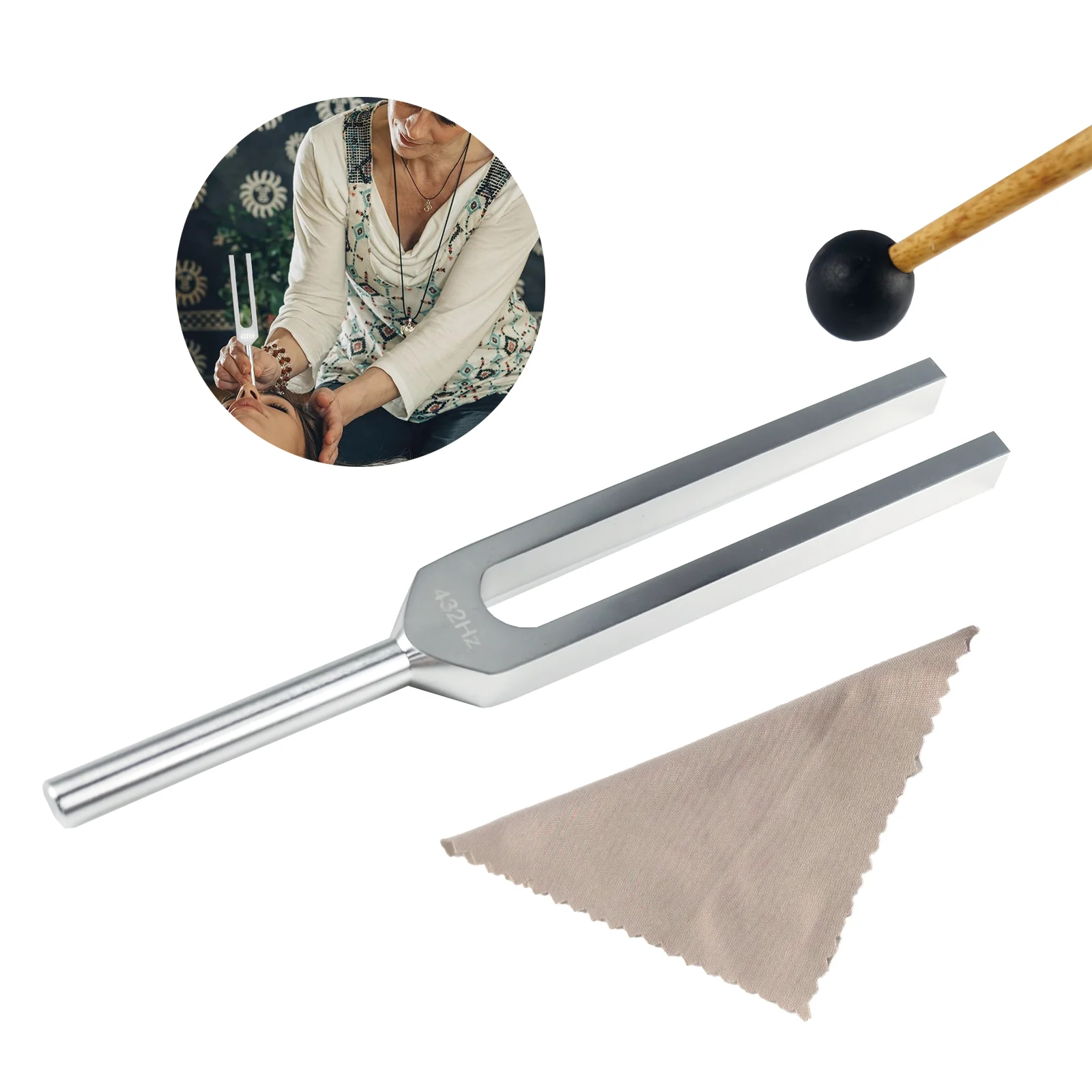 Miwayer 432Hz diapason-alliage d'aluminium/pour la guérison méditation ...