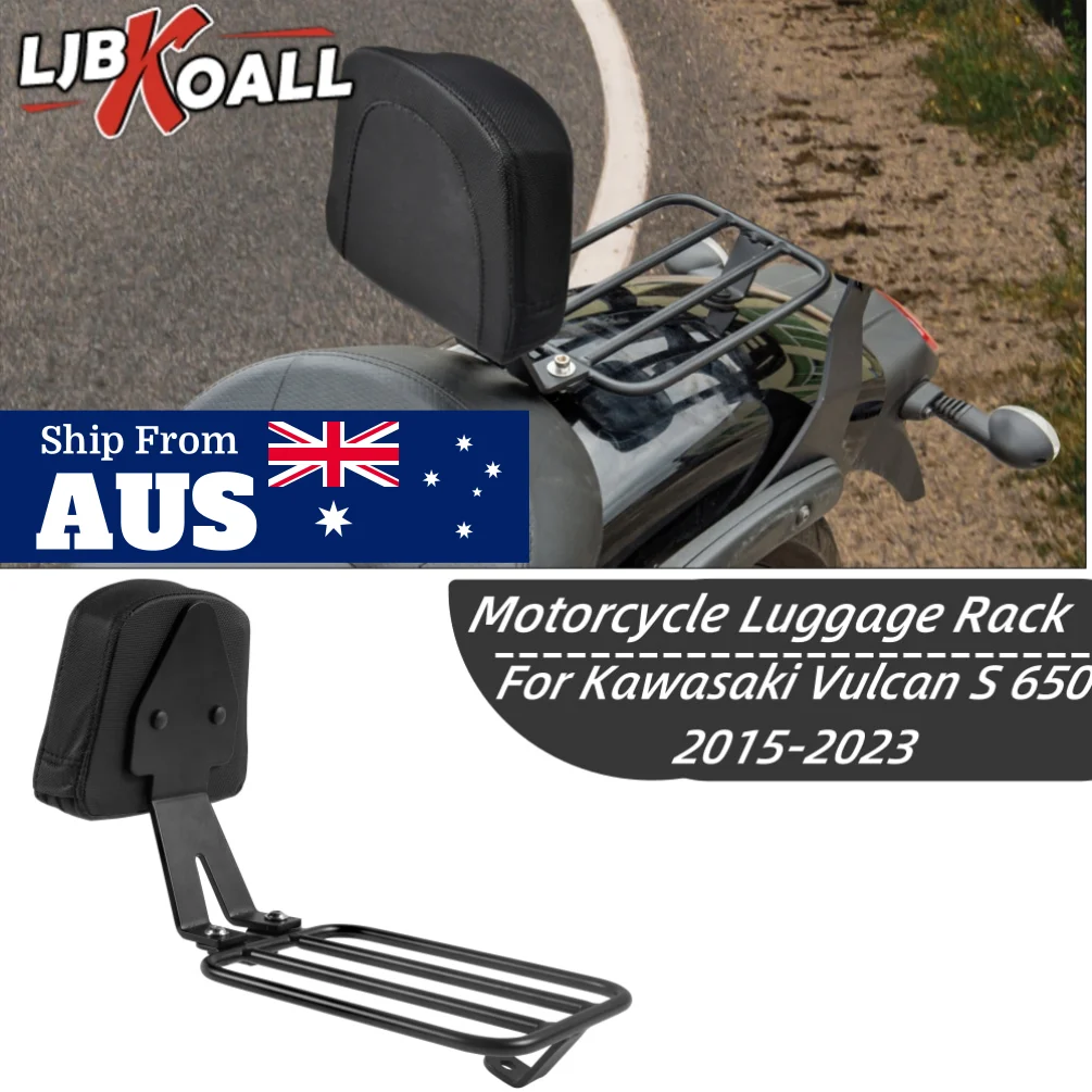 Vn650 Rear Luggage Backrest Rack For Kawasaki Vulcan S En650 2015-2021 ...