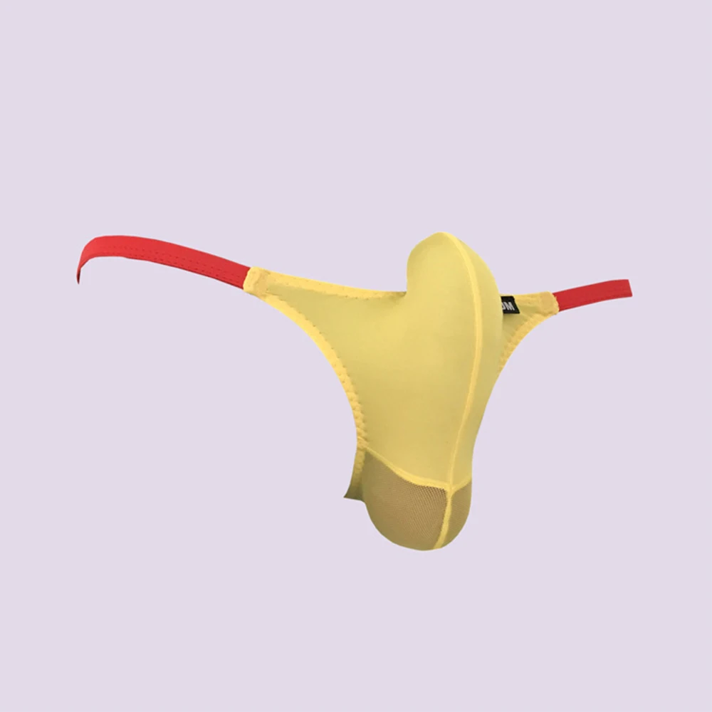 뜨거운 남자 깎아 지른 얼음 실크 코끼리 코 얇은 Upturned 끈 속옷 통기성 낮은 상승 팬티 팬티 새로운 울트라 얇은