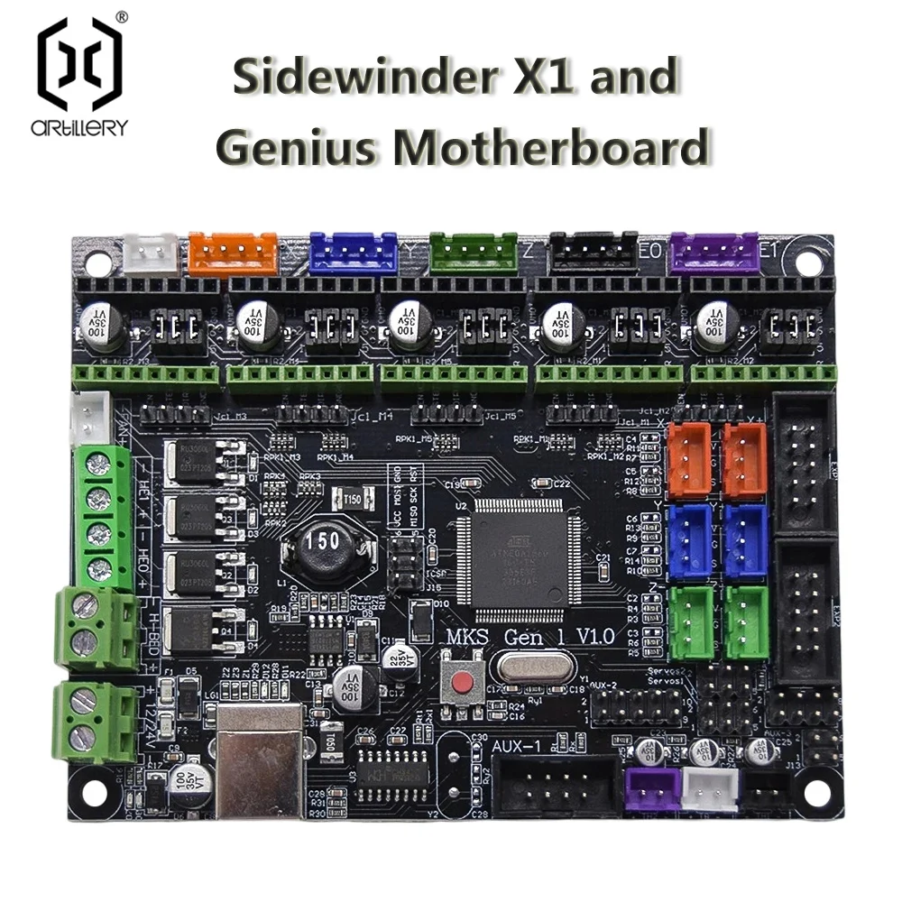 3D-Printer-Artillery-Sidewinder-X1-And-Genius-Motherboard-With-Firmware ...