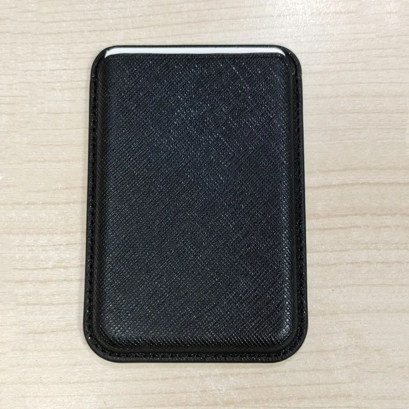 Business Leather Saffian Strong Magnetic Wallet For iPhone 15 14 13 12 ...