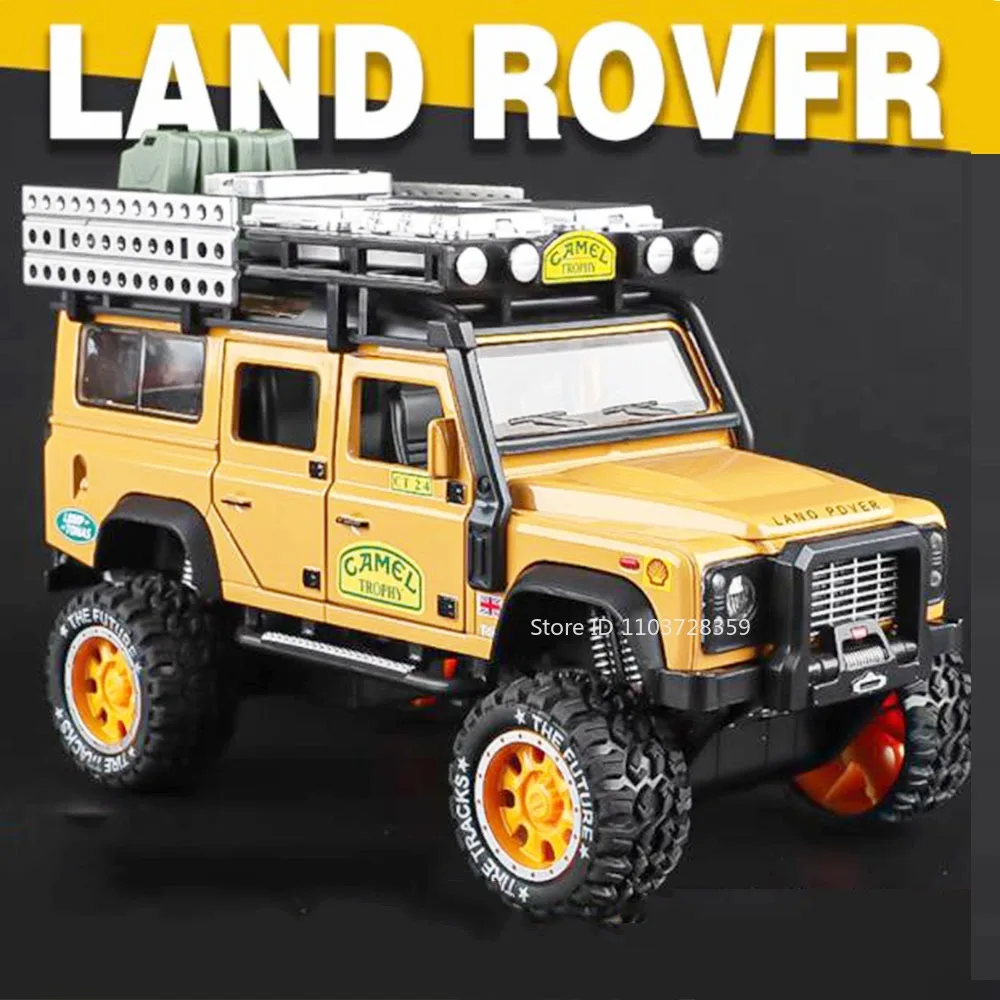 1:28 Camel Cup Land Rover Defender Model Car Toys Alloy Diecast UNIMOG ...