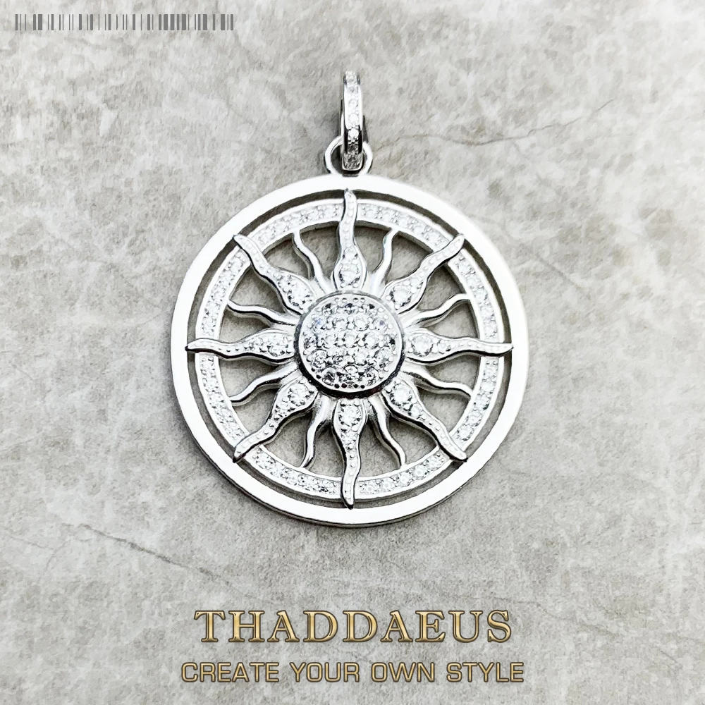 Pendant Amulet Sun White Cz Pave,2018 Fashion 925 Sterling Silver ...