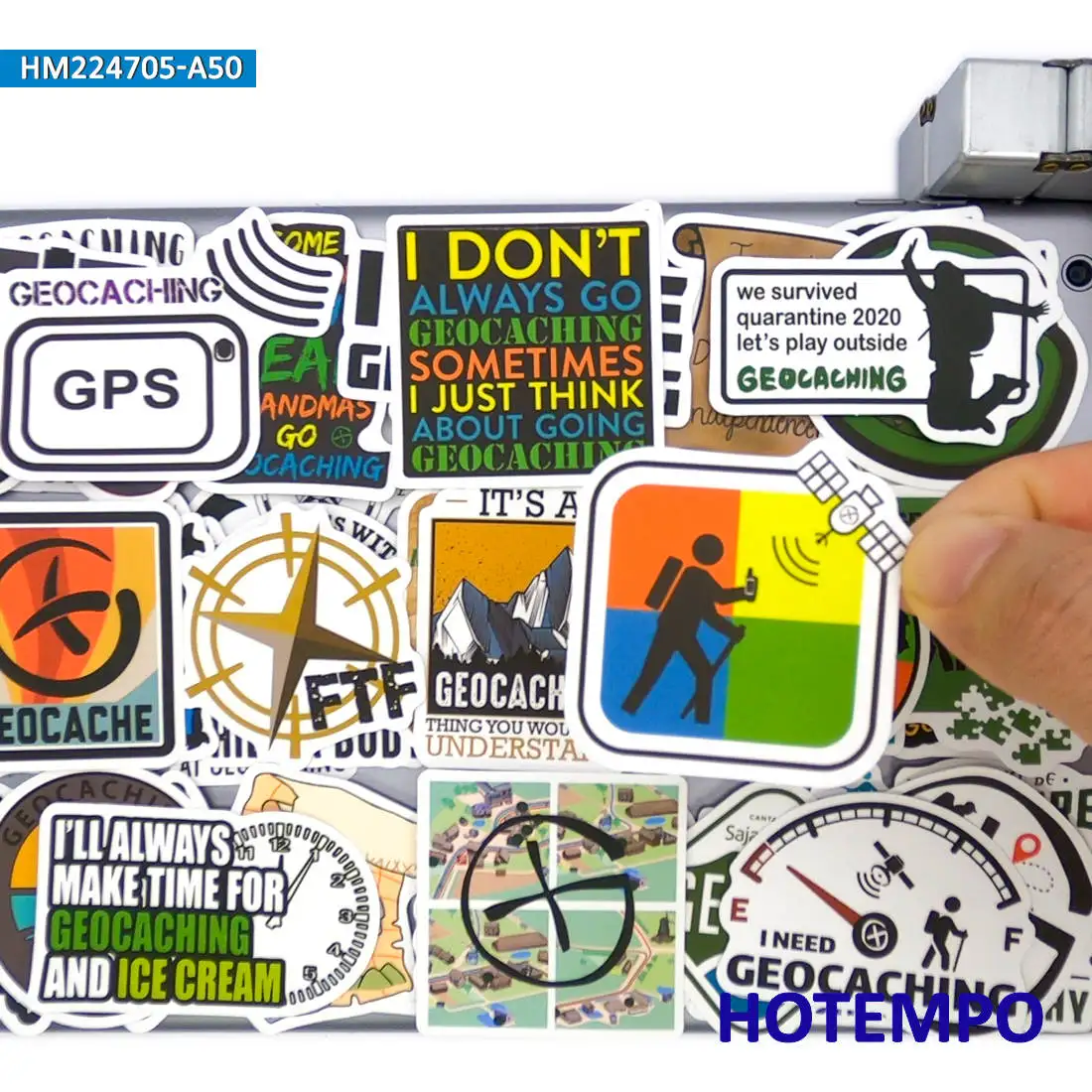 20-30-50Pieces-Geocaching-Outdoor-Adventure-Treasure-Hunt-Decals ...