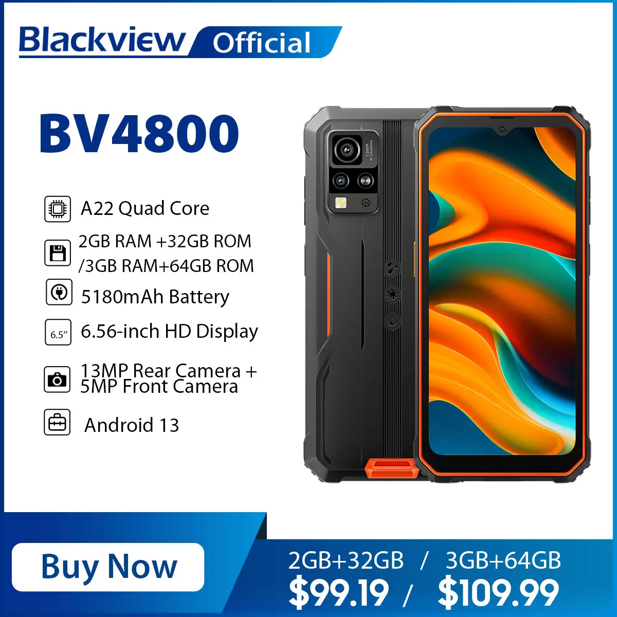 Blackview-BV4800-Rugged-Smartphone-6-56-HD-Display-A22-Quad-Core-3GB ...