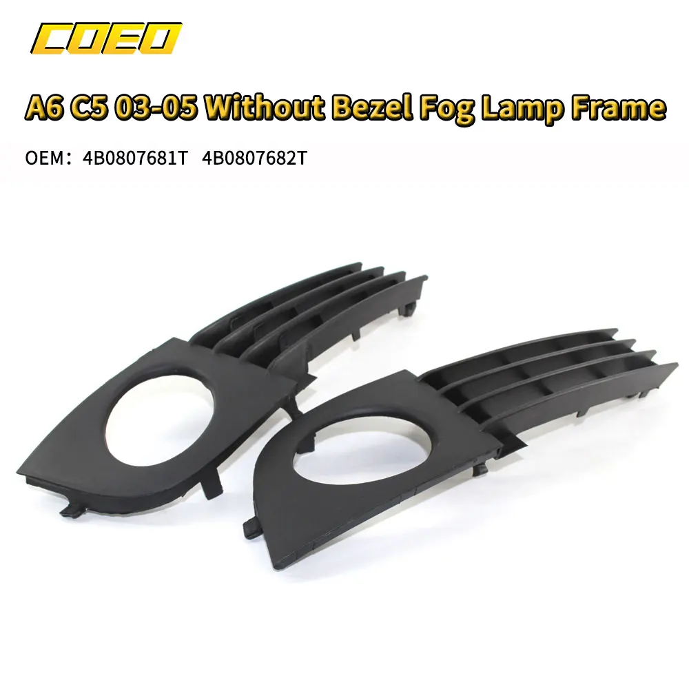For-Feplacement-2Pcs-Front-Fog-Light-Cover-Grill-Without-Bezel-Auto ...