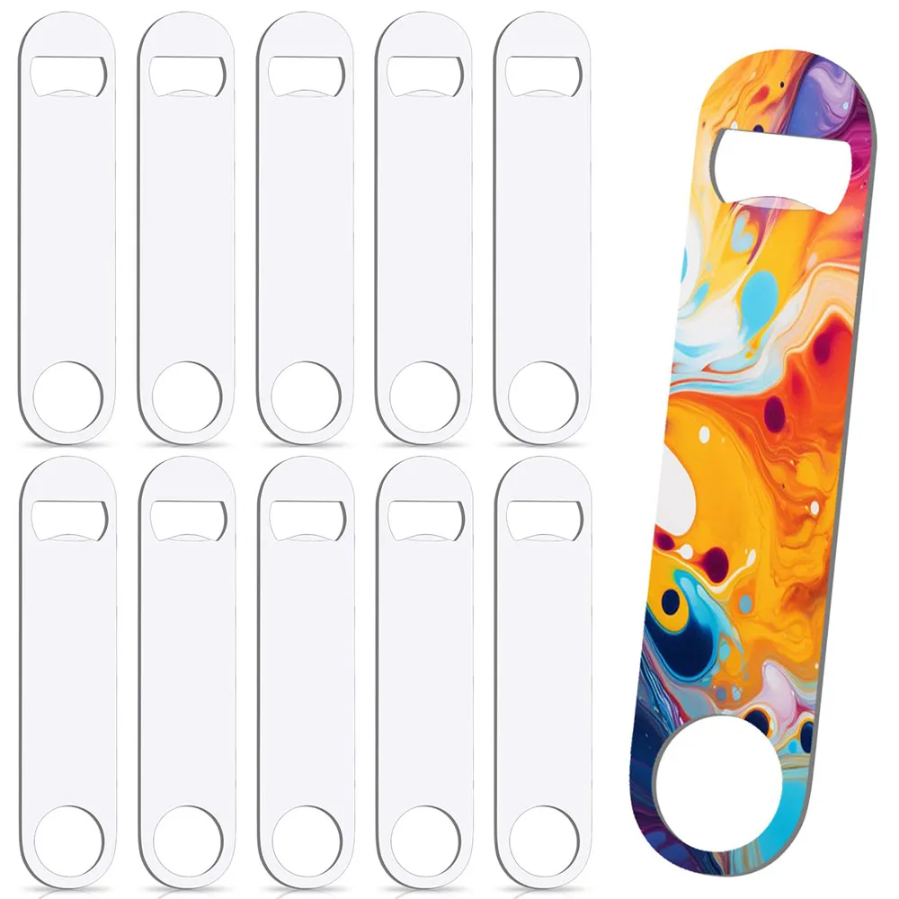 5pcs Sublimation Bottle Opener Blanks Sublimation Blank Stainless Steel ...