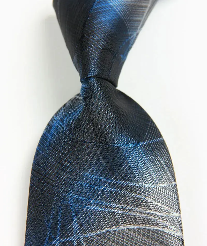 New-Classic-Geometric-Grey-BlueTie-JACQUARD-WOVEN-Silk-8cm-Men-s ...