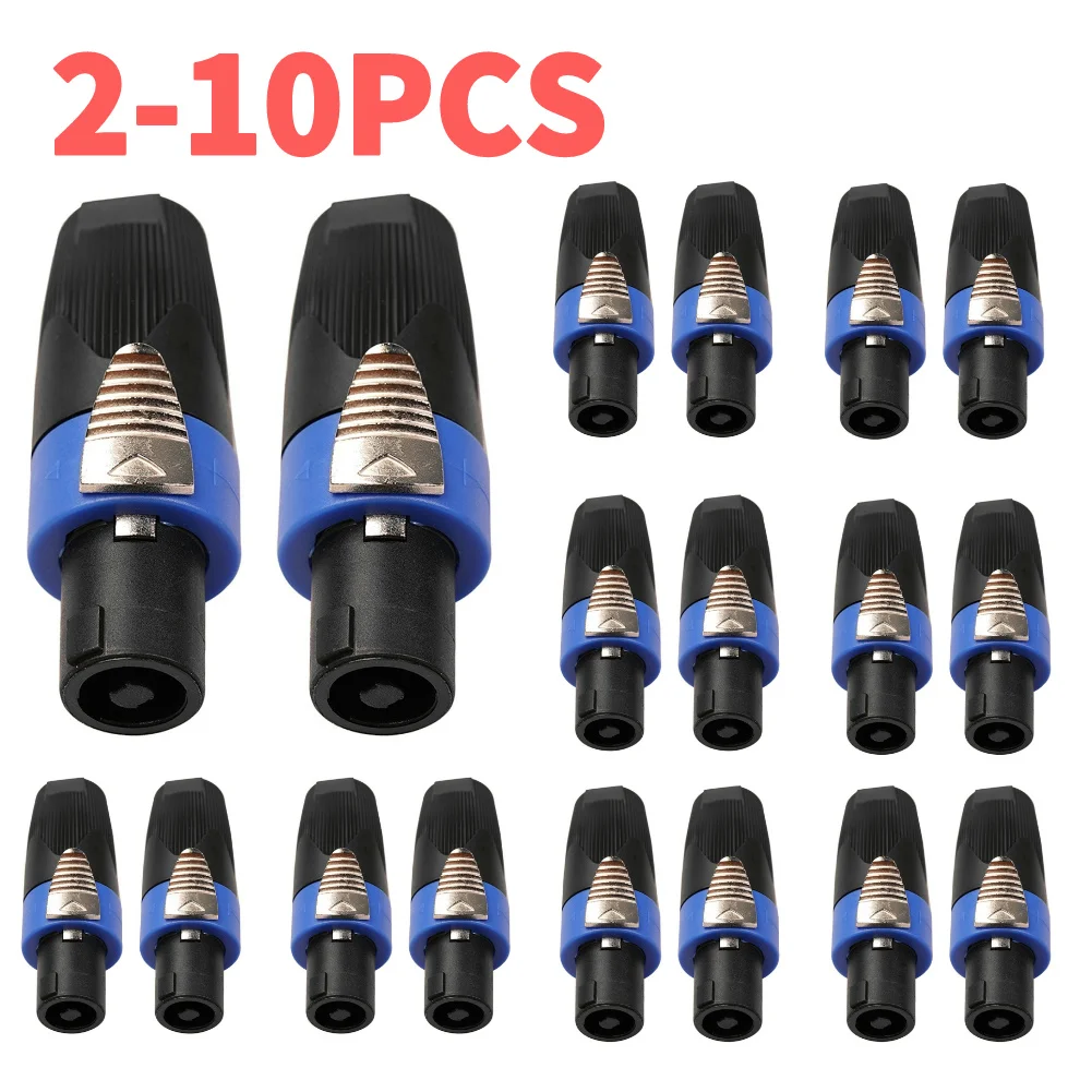 2-10Pcs-4-Pole-Speaker-Plug-Twist-Lock-Cable-Connector-for-NEUTRIK-Type ...