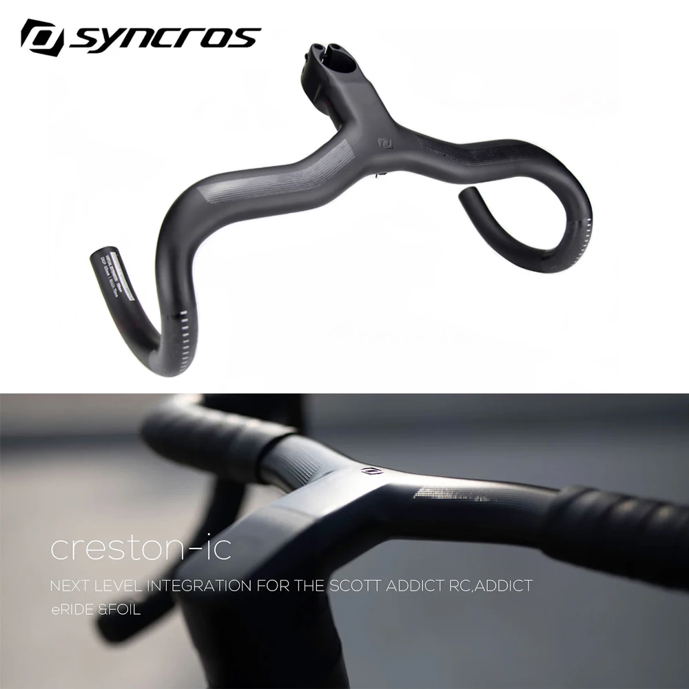 SYNCROS Creston iC Integrated Carbon Road Handlebar Internal Routing ...