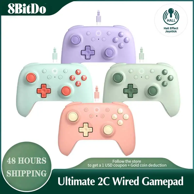 8BitDo-Ultimate-2C-Wired-Game-Controller-USB-Gamepad-Hall-Effect ...