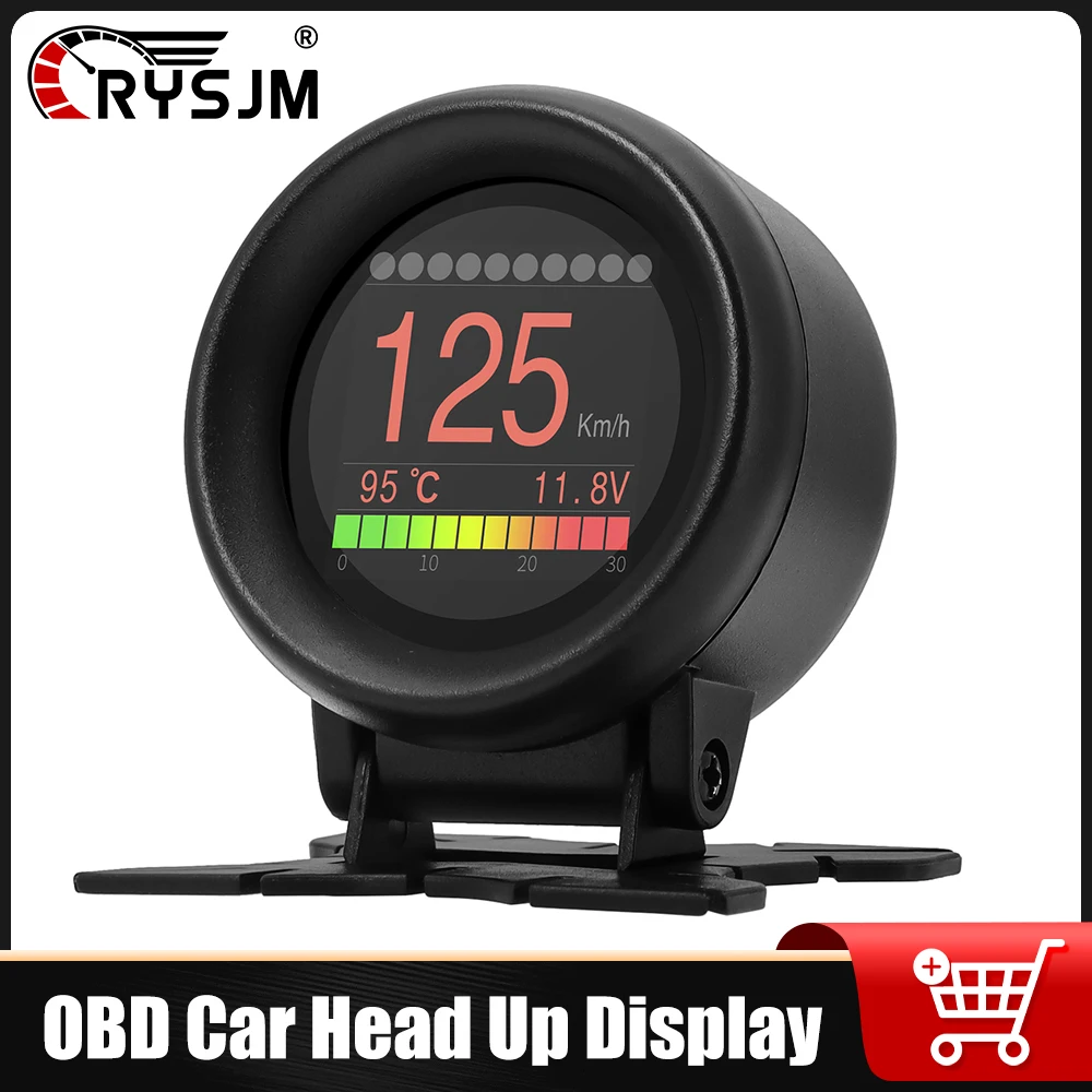 RYSJM OBD Head Up Display Car OBD2 Multi-function HUD Meter Speedometer ...