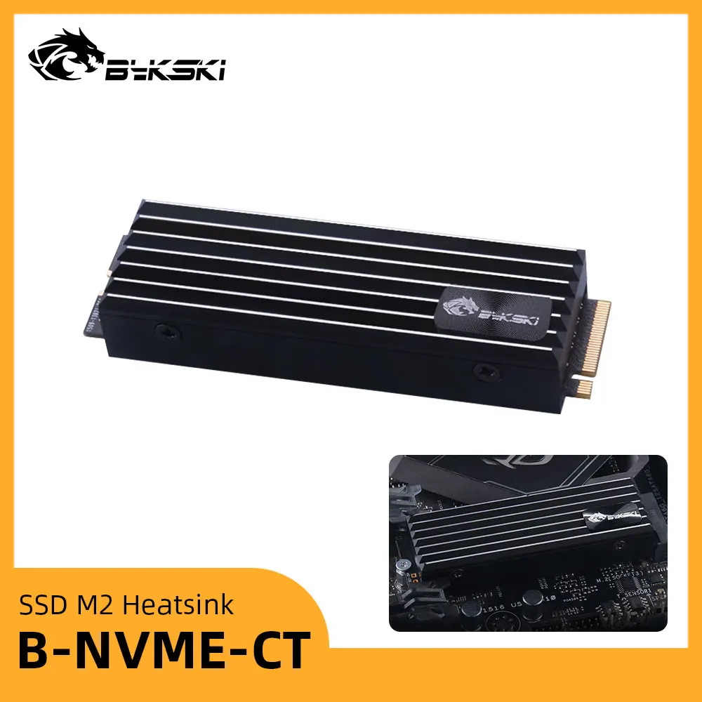 Bykski ssd nmve m2 방열판 B NVME CT 솔리드 스테이트 하드 디스크 쿨러 갑옷 열 실리콘 패드 ...