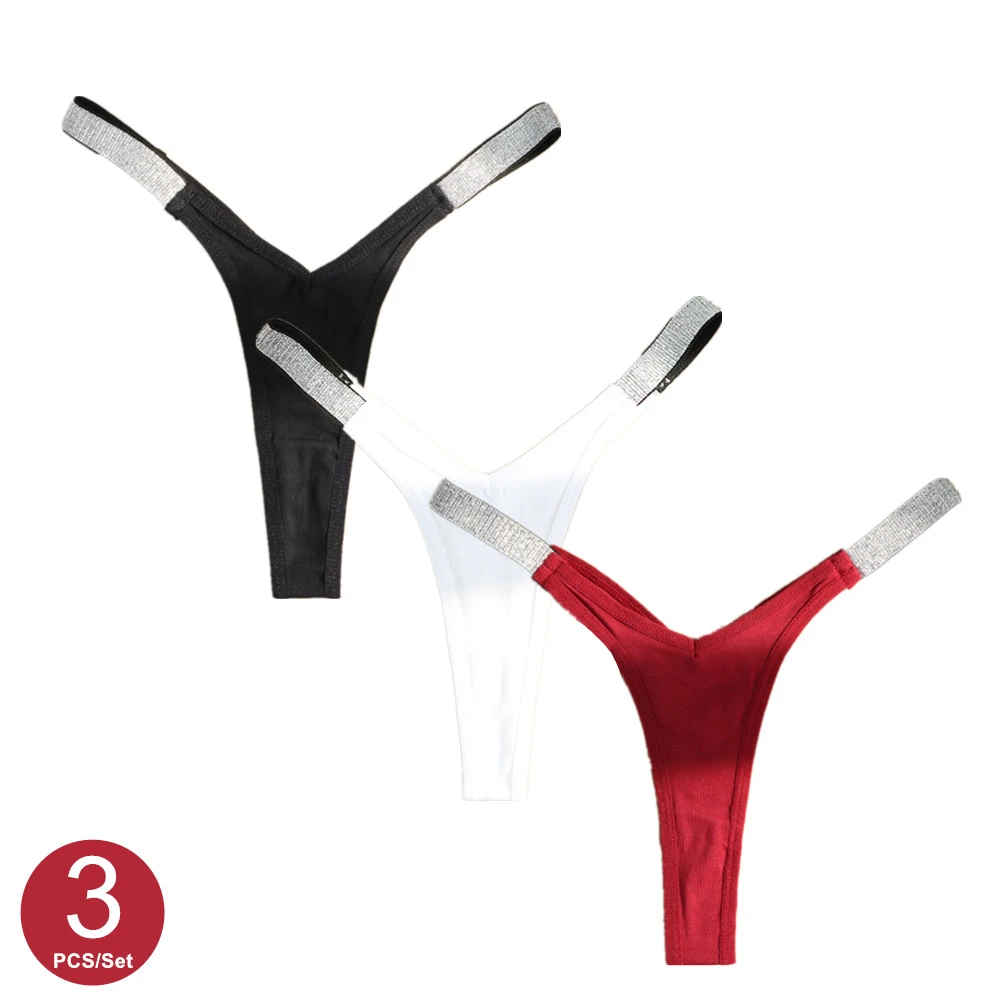 "v" String Sexy Underwear Women Thong Bikini Panties T-back Low Waist ...