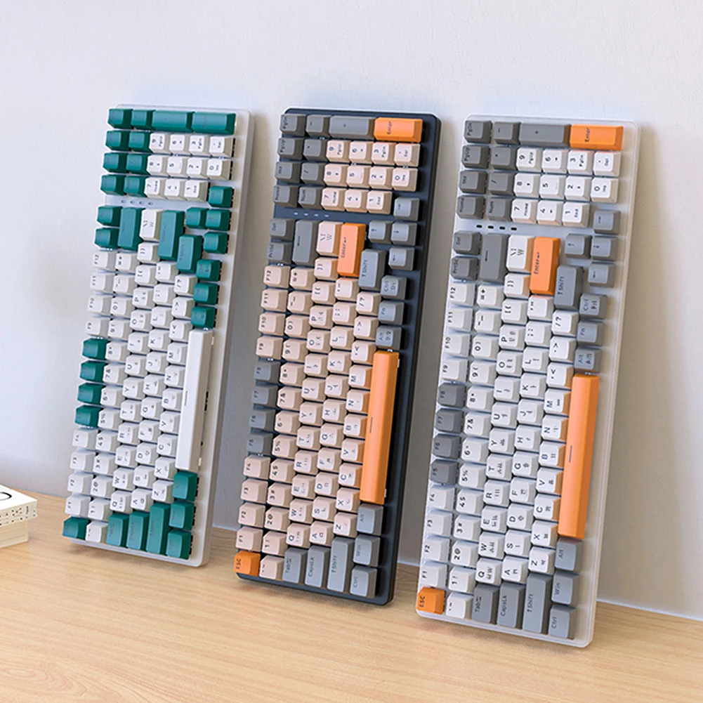 RGB-Mechanical-Keyboard-100-Keys-Gamer-Keypad-9-Lighting-Effects ...