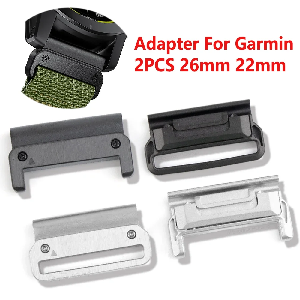 2PCS-Metal-Adapter-for-Garmin-Watch-Connector-for-Garmin-Fenix-7X-6x ...