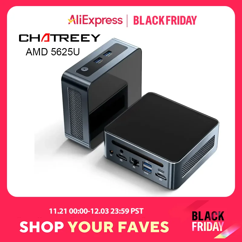 Chatreey-AN2P-Mini-PC-AMD-Ryzen-5-5625U-3550H-Gaming-Desktop-Computer-M ...