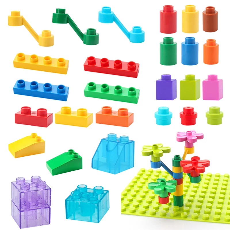 5PCS-Big-Particles-Building-Blocks-Accessory-Thick-Brick-Transparent ...