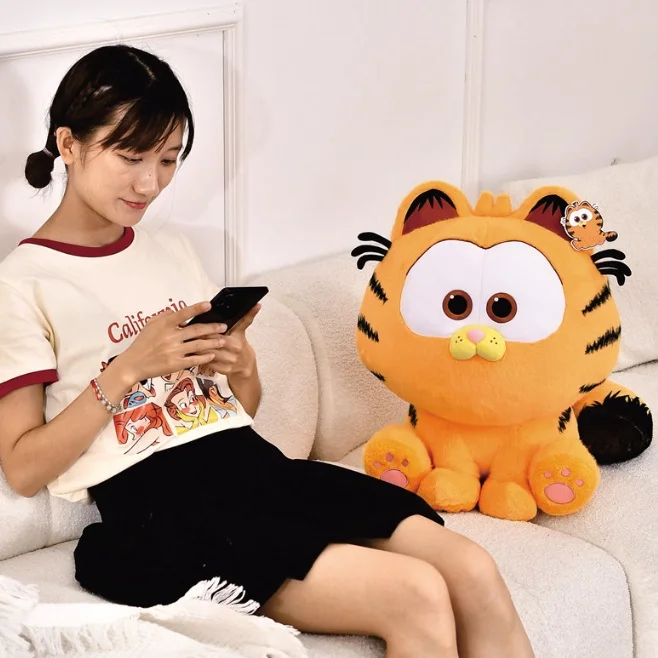 Big-Size-Garfield-Plush-MINISO-Lazy-Ginger-Cat-Stuffed-Doll-Anime-Kitty ...