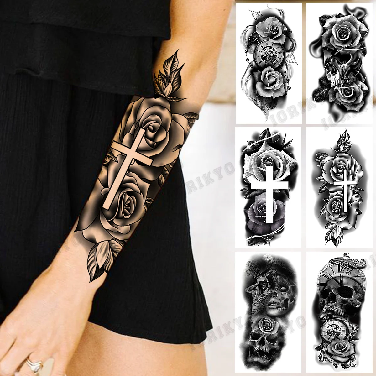Roses Arm Tattoos For Girls