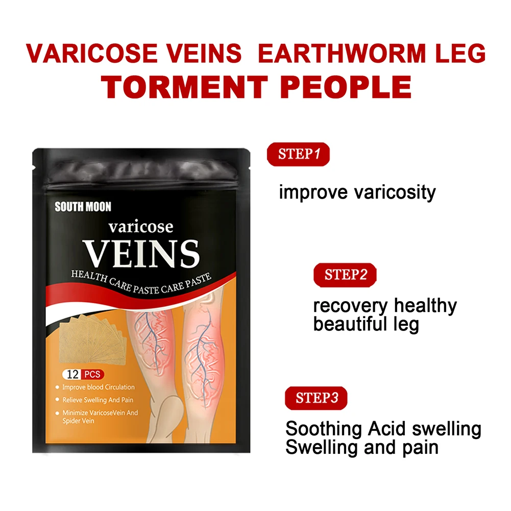 12pcs-Varicose-Veins-Treatment-Patch-Relieve-Leg-Pain-Spider-Vein ...