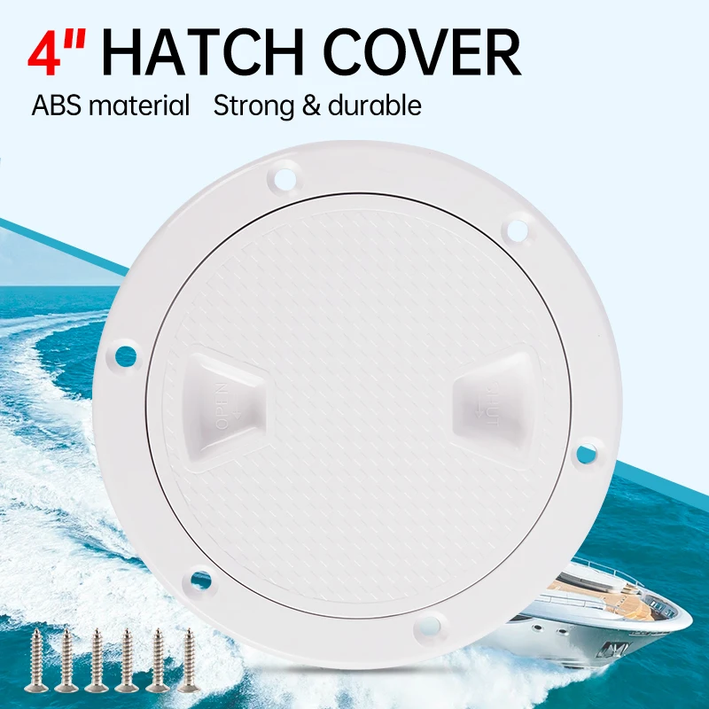 ABS-Round-Deck-Inspection-Access-Hatch-Cover-Plastic-White-Black-Boat ...