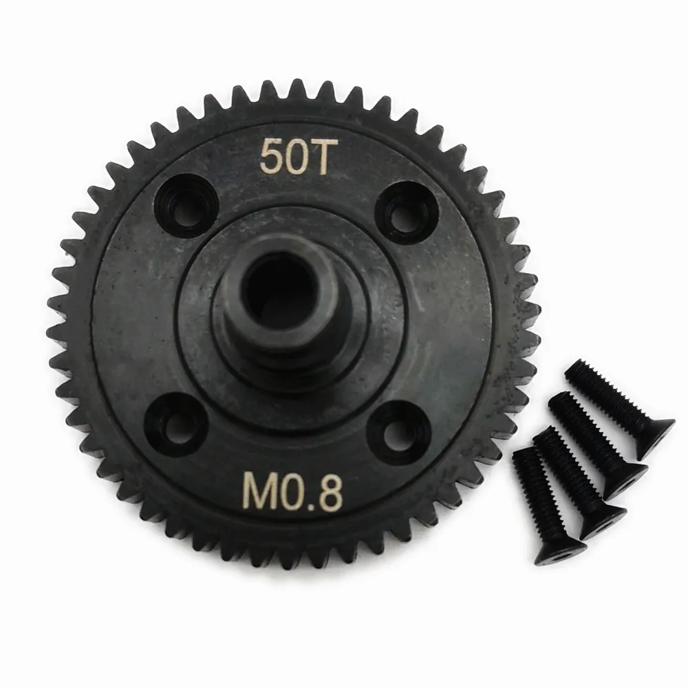 Hard-Steel-Center-Differential-Spur-Gear-50T-0-8M-32P-Black-for-Traxxas ...