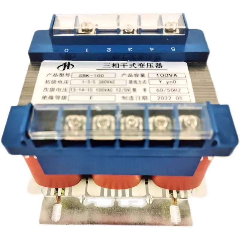 Three-phase-dry-type-transformer-380V-to-100V-100W-transformer-SBK ...